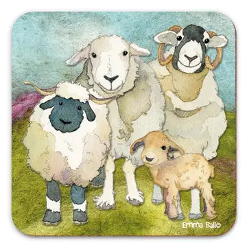 Emma Ball - Felted Sheep Family Single Coaster – The Knitting Tree, L.A.
