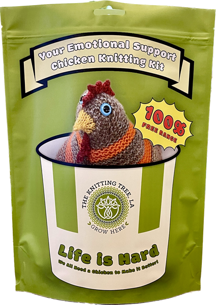 Knit - Emotional Support Chicken™ Kit – The Knitting Tree, L.A.