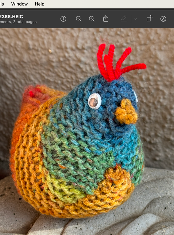 Knit - Emotional Support Chicken® Little Chickie™ (on the go) Pattern ...